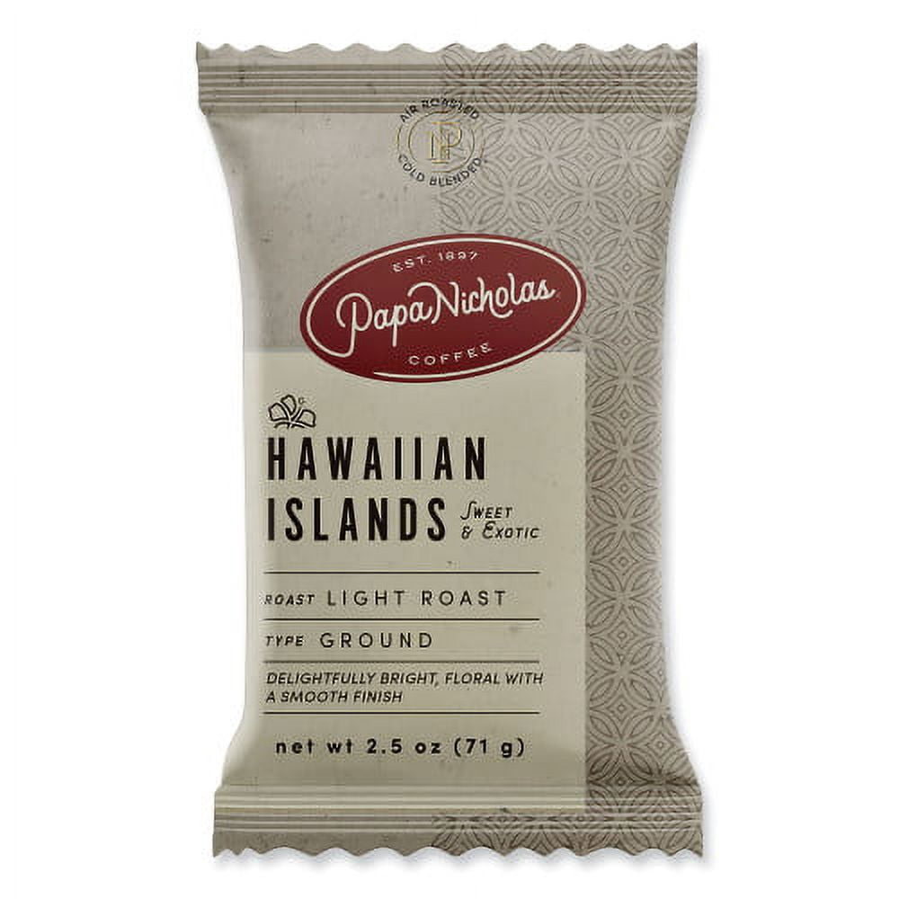PapaNicholas Coffee Premium Coffee, Hawaiian Islands Blend, 18/Carton ...