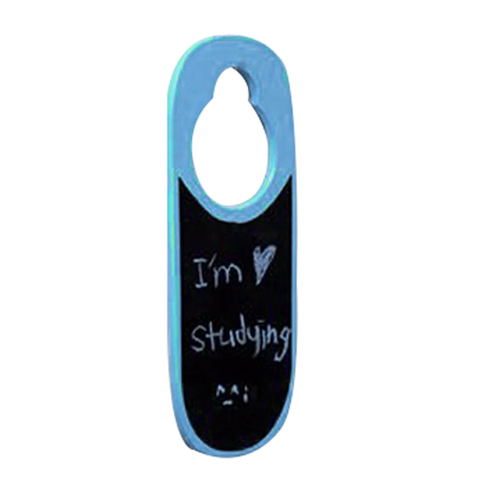 Papaba Door Hanger Tag,Double-sided Mini Wooden Blank Blackboard Door ...