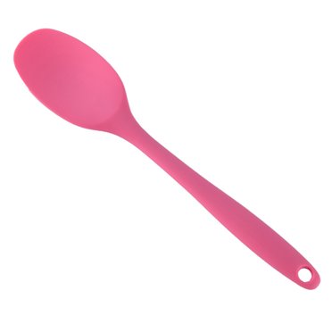 Mainstays 10in Silicone Solid Spoon, Red - Walmart.com