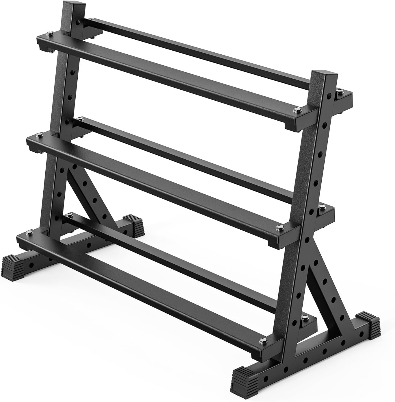 Papababe Upgraded Dumbbell Rack, 1000lbs Capacity Weight Rack for ...