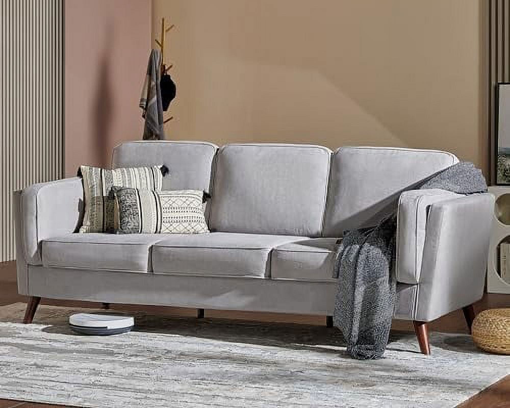 Merluxy 87" Modern Sofa for Livingroom- Deep Seat Sofa with Embedded ...