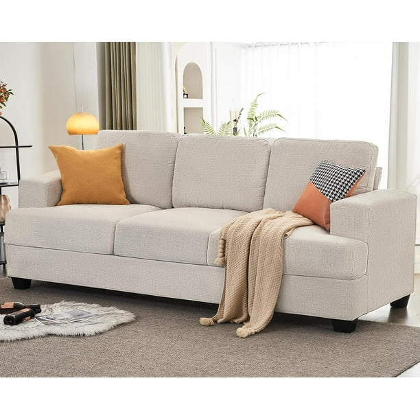 Merluxy 89 inch Sofa, Comfy Couch with Deep Seats, 3 Seater Sofa for ...