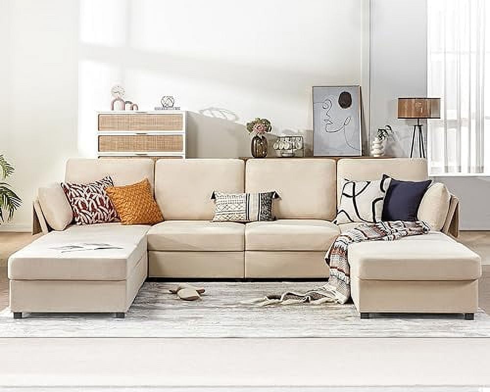 Papajet Comfortable Large Corner Modular Sofa, U Shape 8 Seater ...