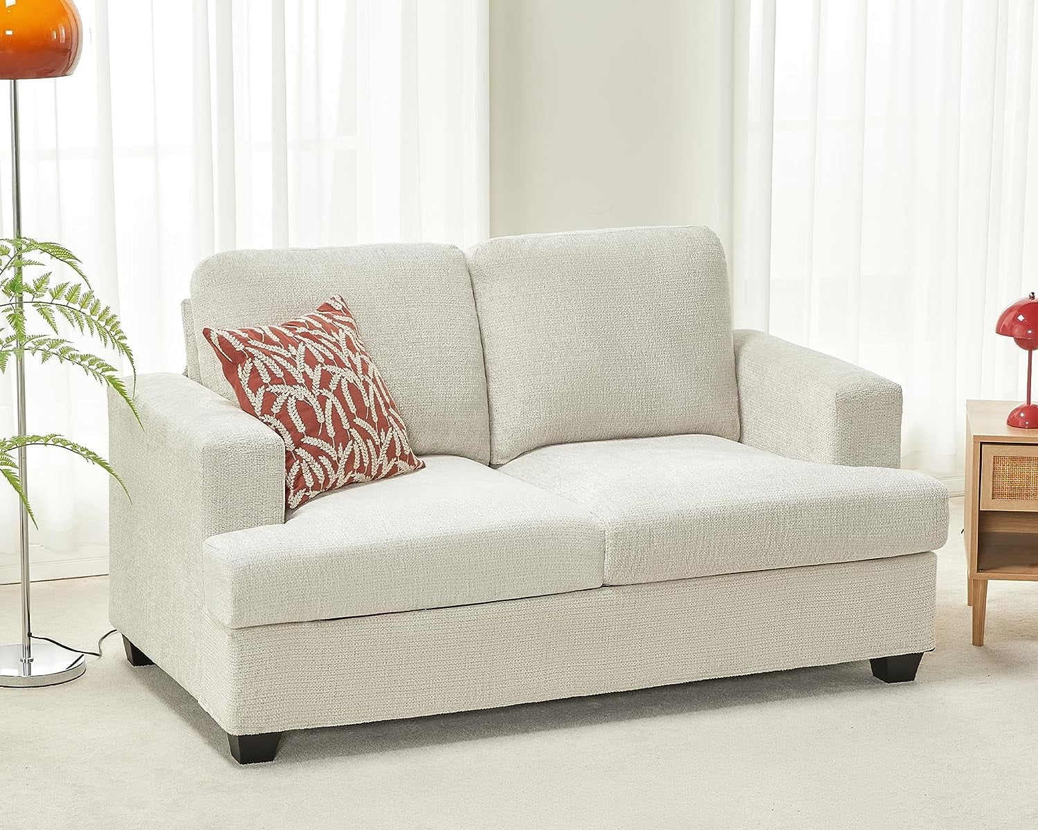 Merluxy Sofa, Comfy Couch- Loveseat with Deep Seats, Modern Couch for ...