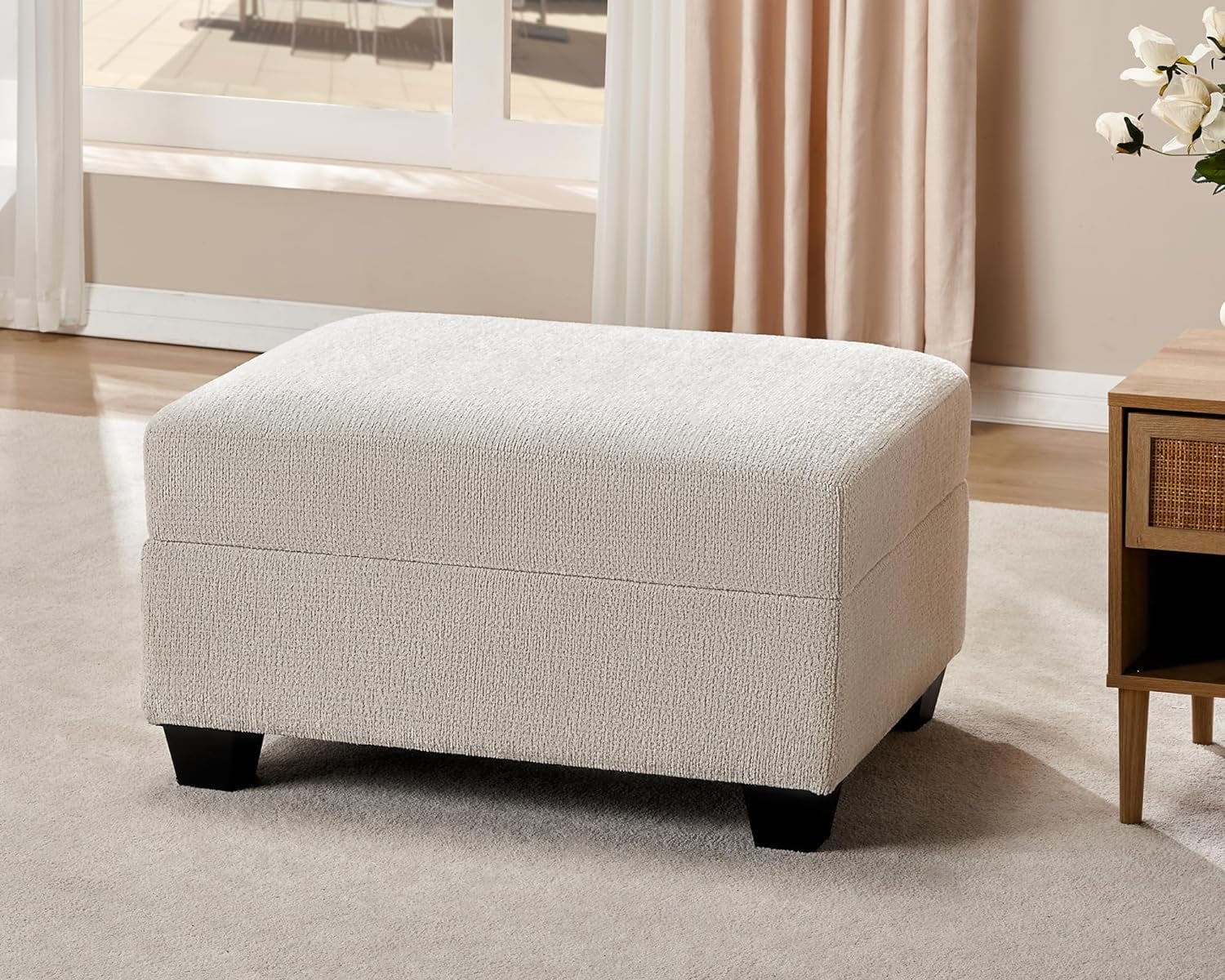 Merluxy Sofa, Modern Couch with Deep Seat- 32 inch Ottoman, Couch for ...