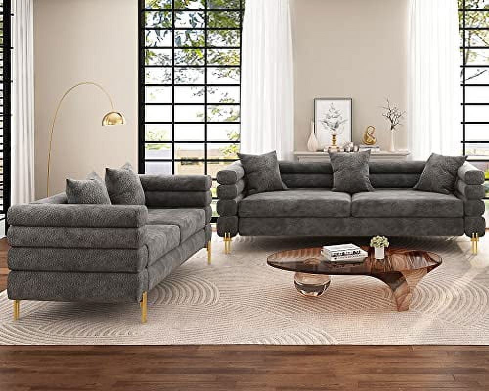 Merluxy Sofa, Oversized Sofa- 2 Piece Set Sofa Couch, 3 Seater Sofa ...