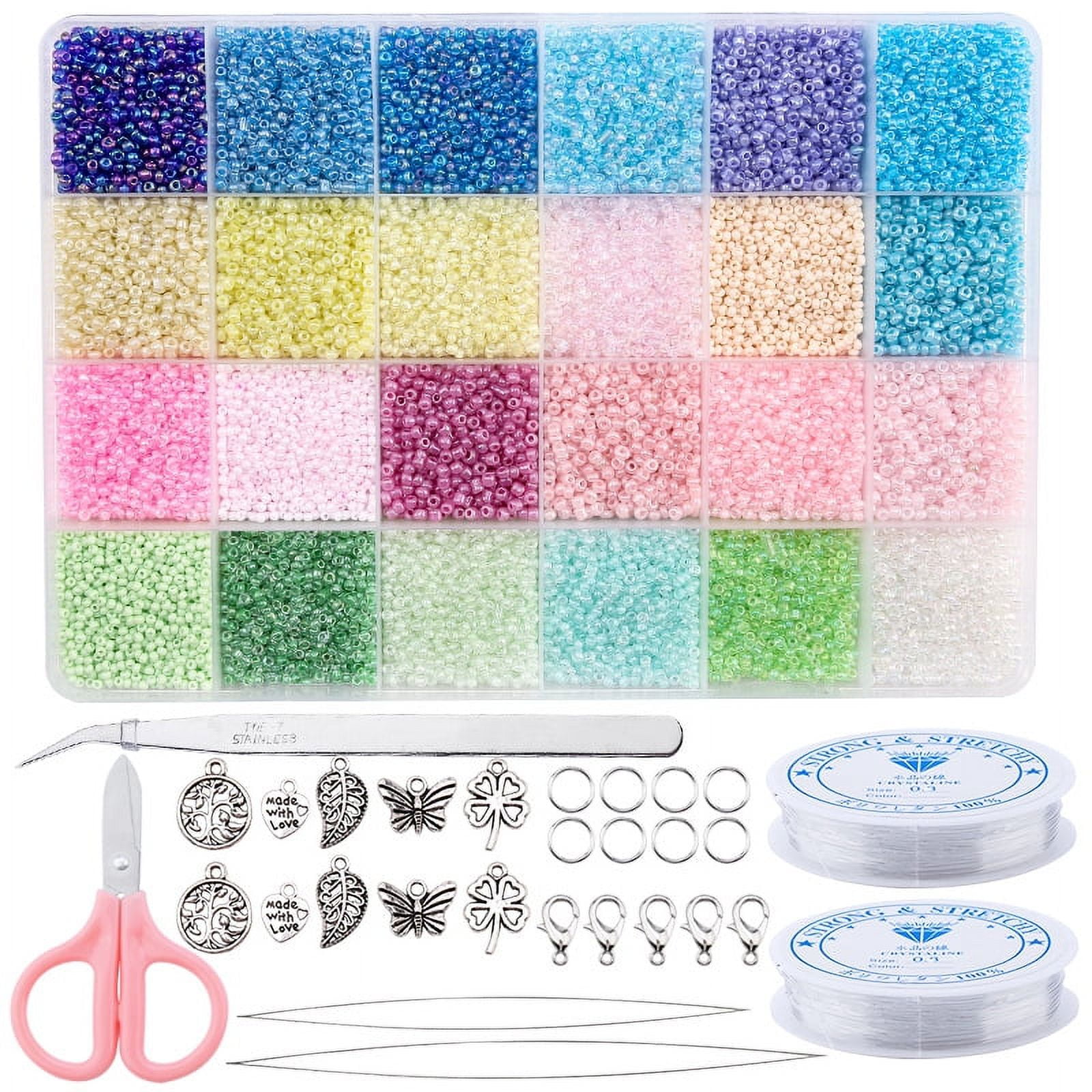 Papapt 3mm Seed Beads for Jewelry Making Kit, Bracelets Making Kit for ...