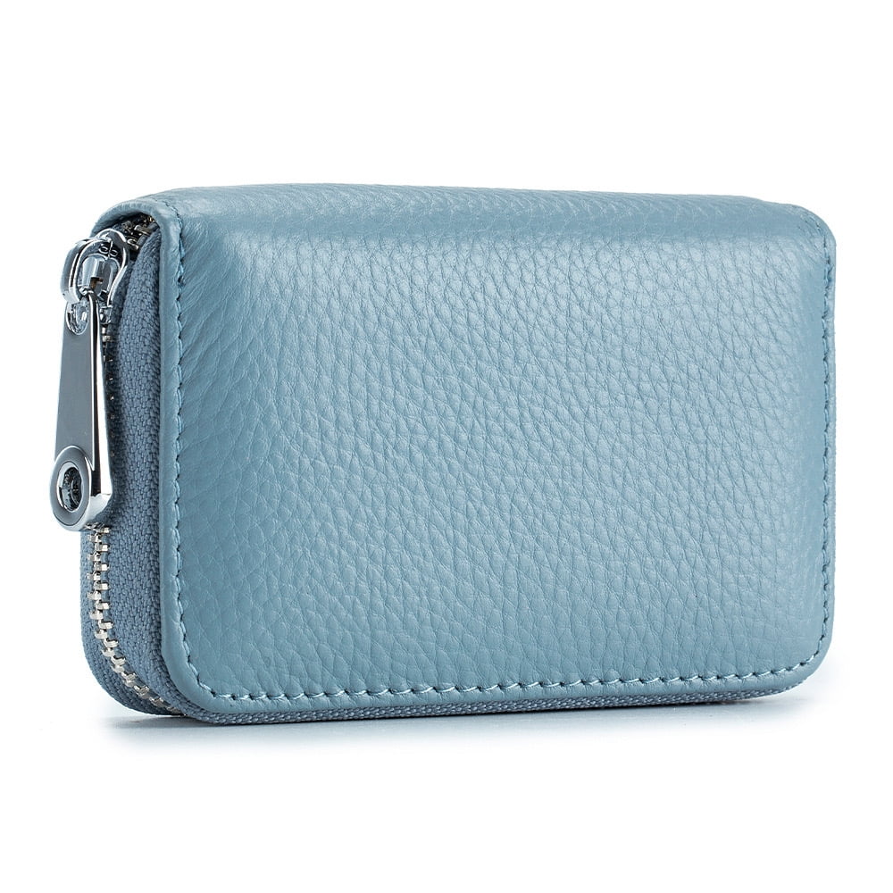 Papapt Credit Card Holder RFID Blocking 12 Card Slots Leather Mini ...