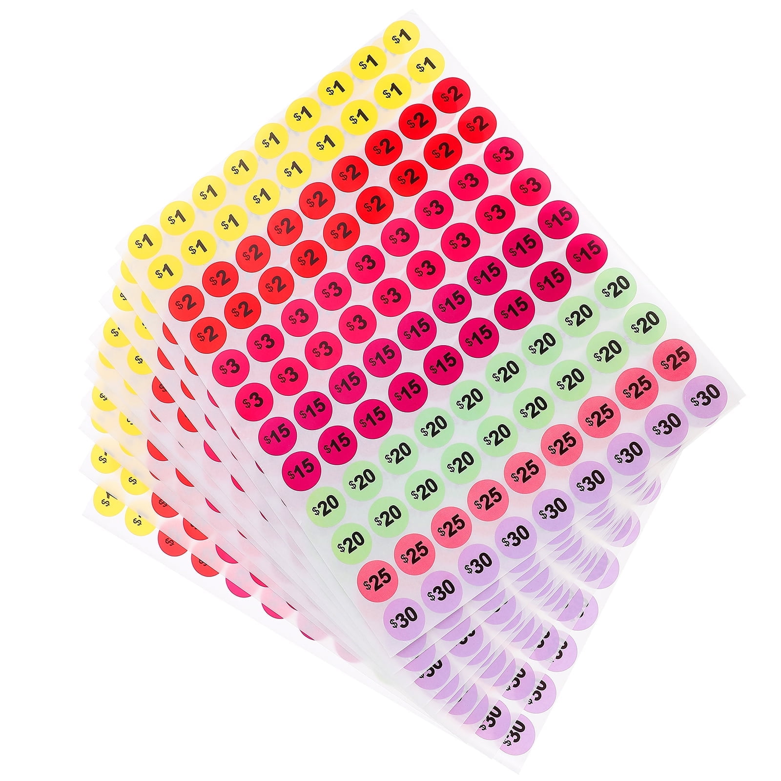 Papapt Garage Sale Price Stickers - 10 Sheets Adhesive Tags-1080pcs ...