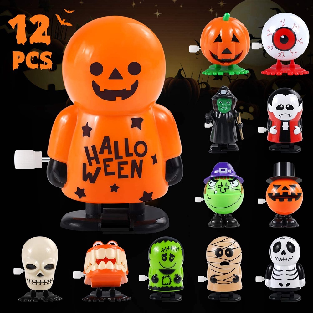 Papapt Halloween Wind Up Toys for Kids Halloween Party Assorted Small ...