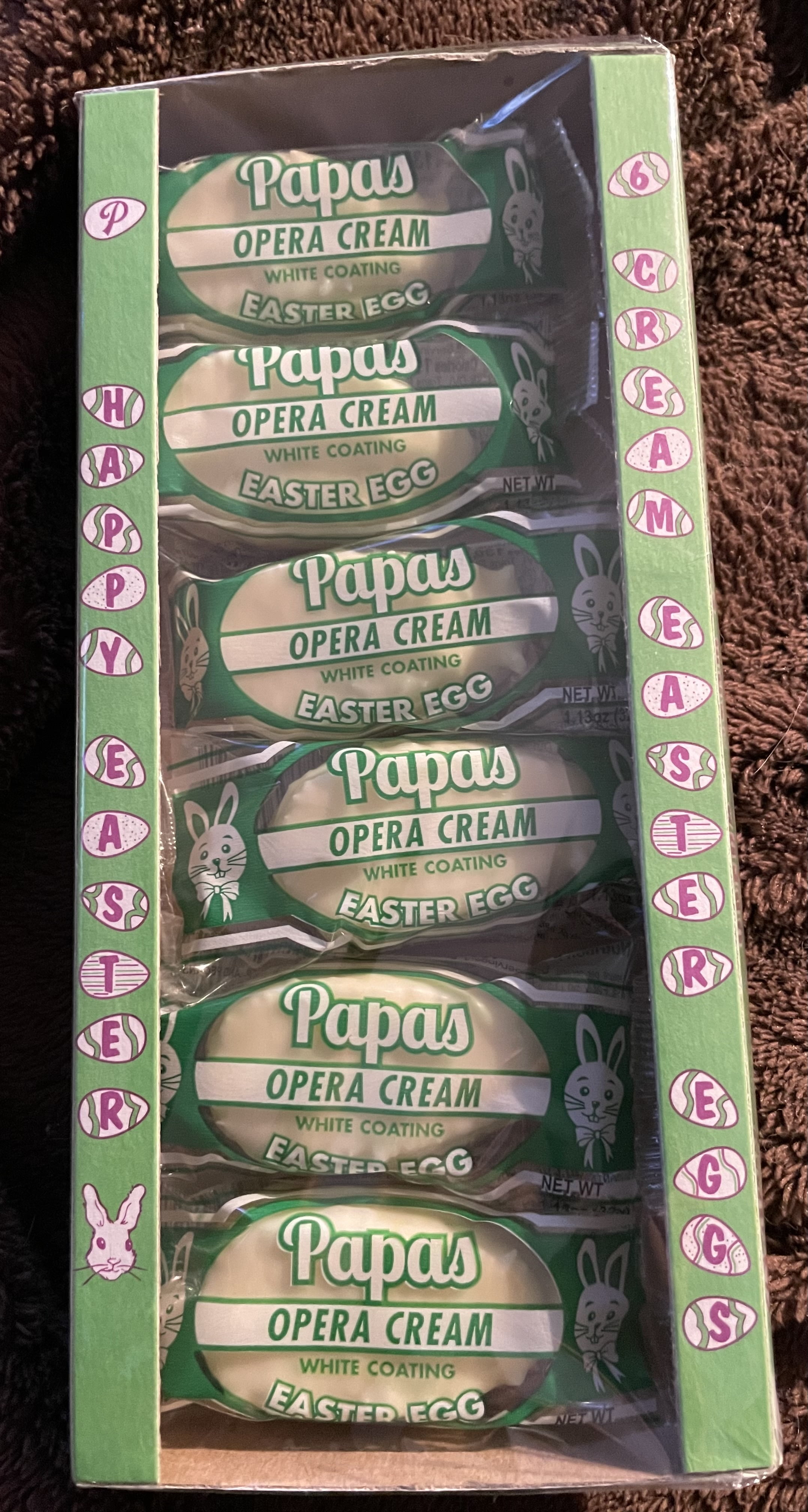Papas Candies White Coating Opera Cream Eggs - 6 ct box - Walmart.com