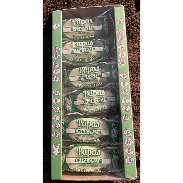 Papas Candies White Coating Opera Cream Eggs - 6 ct box - Walmart.com