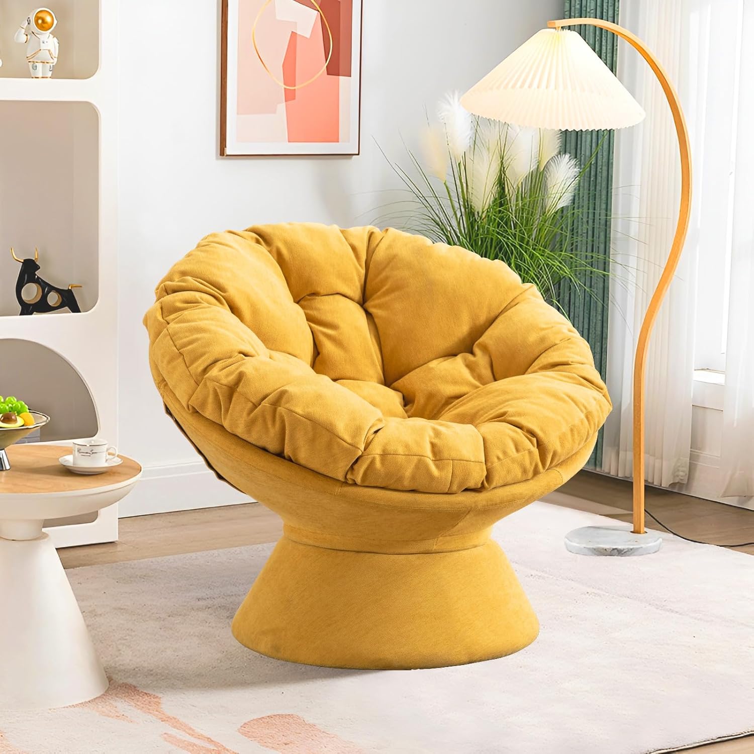 Papasan Chair,Papasan Chair with Cushion and Frame, Chenille ...