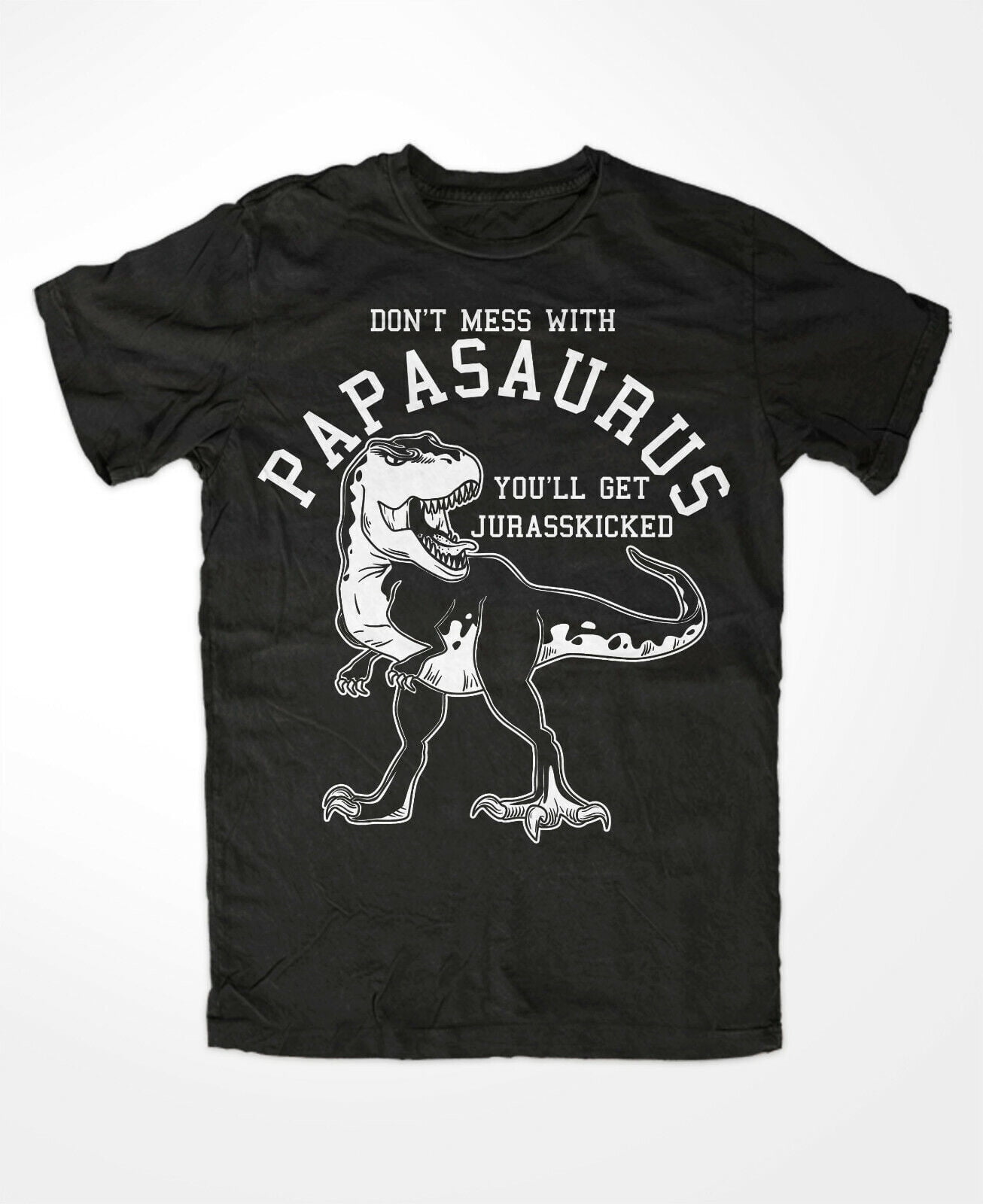 Papasaurus Rex T-Shirt Schwarz Familie PAPA Männer Herrentag Superheld ...