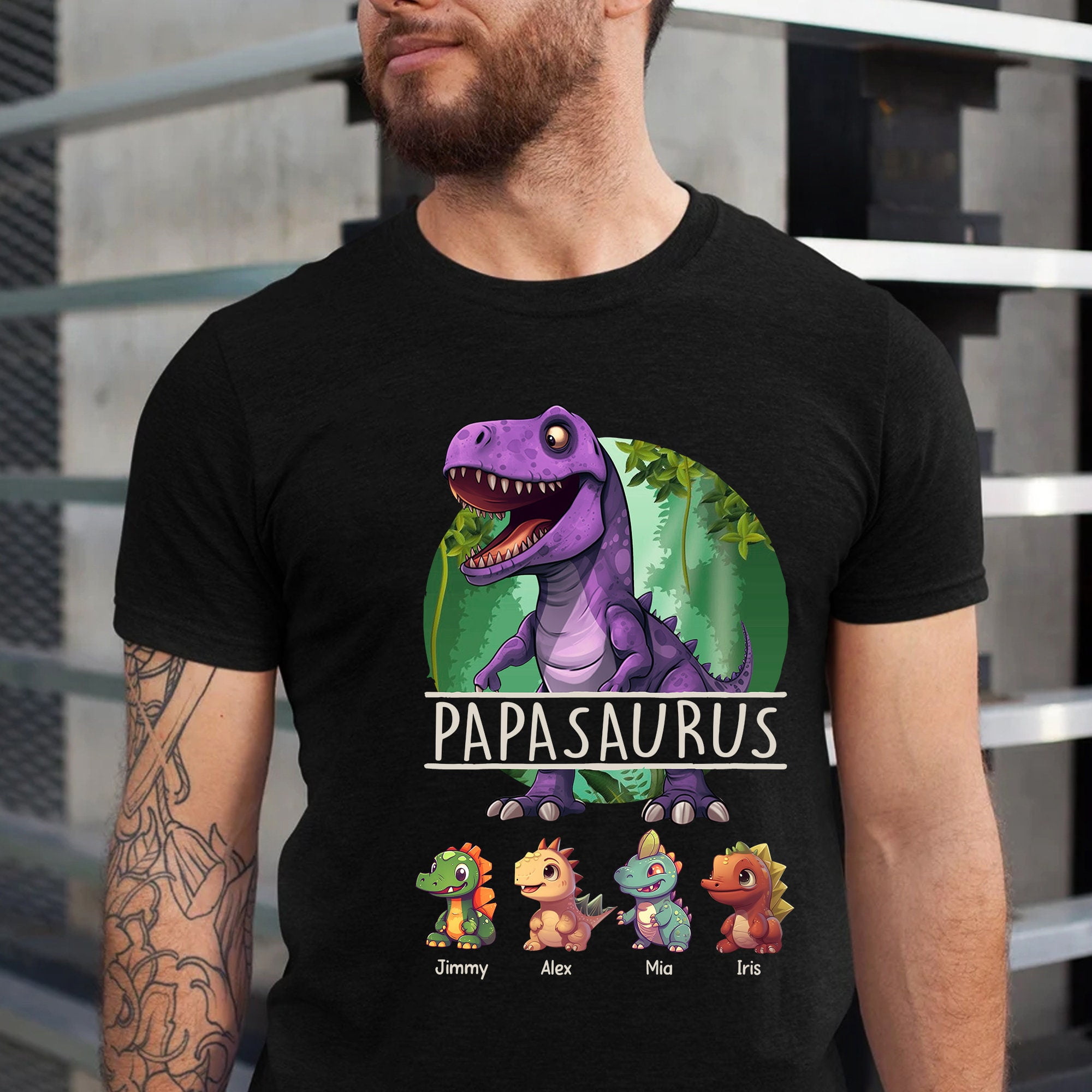 Papasaurus Shirt, Papa Saurus Shirt, Dinosaur Grandpa Shirt, Father's ...
