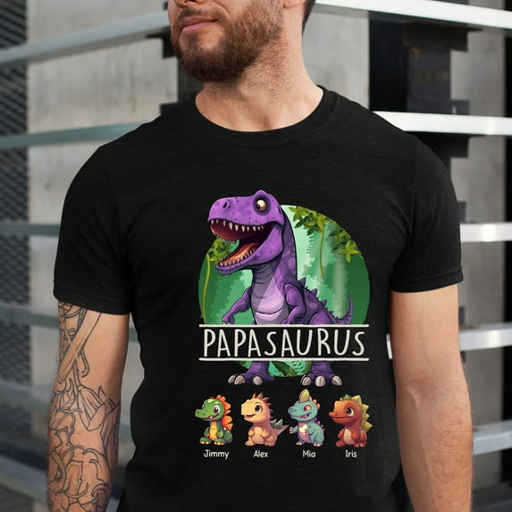 Papasaurus Shirt, Papa Saurus Shirt, Dinosaur Grandpa Shirt, Father's ...
