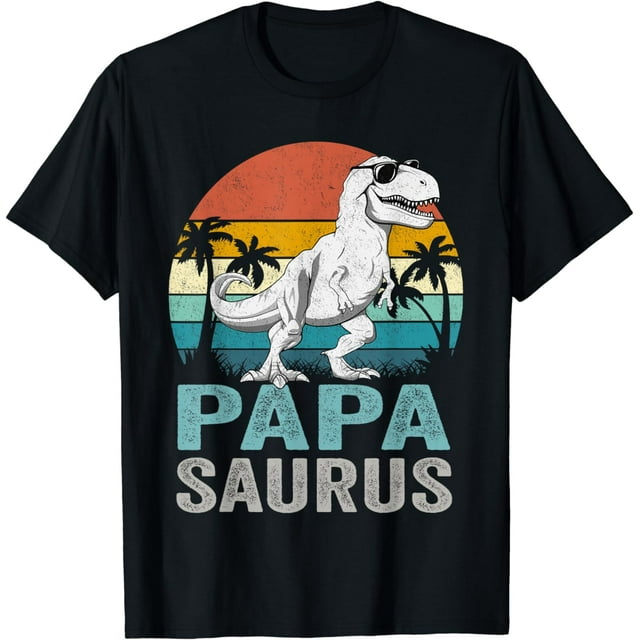 Papasaurus T Rex Dinosaur Papa Saurus Family Matching T-Shirt - Walmart.com