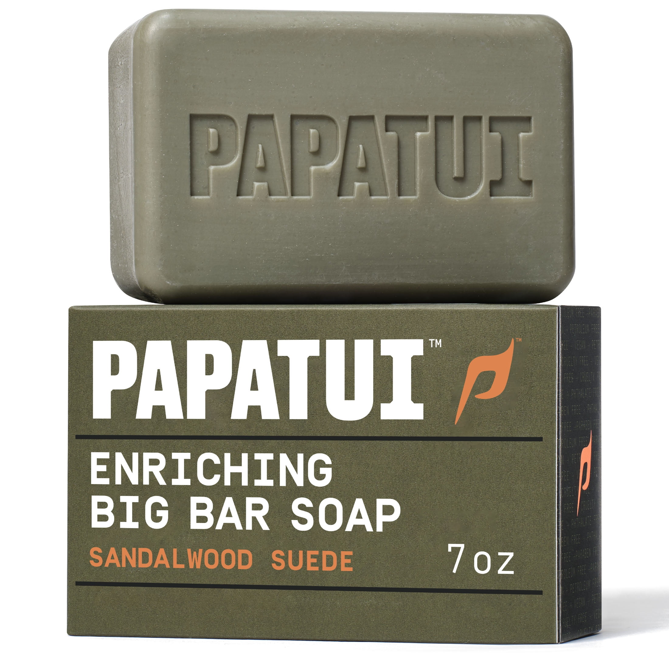 Papatui Enriching Men's Bar Soap, Sandalwood Suede, 7 oz - Walmart.com