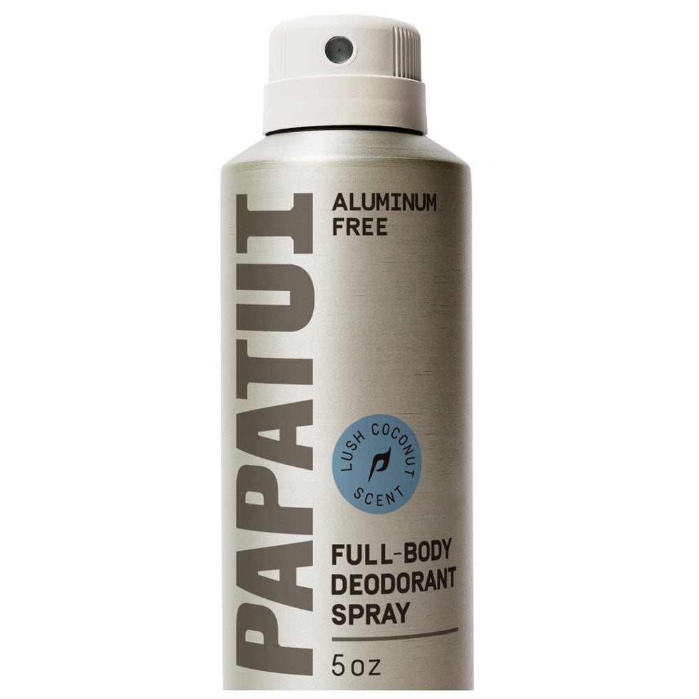 Papatui Full Body Men's Spray Deodorant, Aluminum Free, Lush Coconut, 5 ...