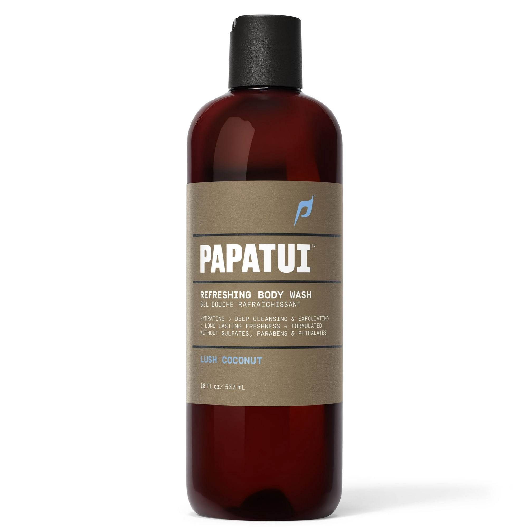 Papatui Refreshing Men's Body Wash, Lush Coconut, 18 oz ( 3 Pack ...