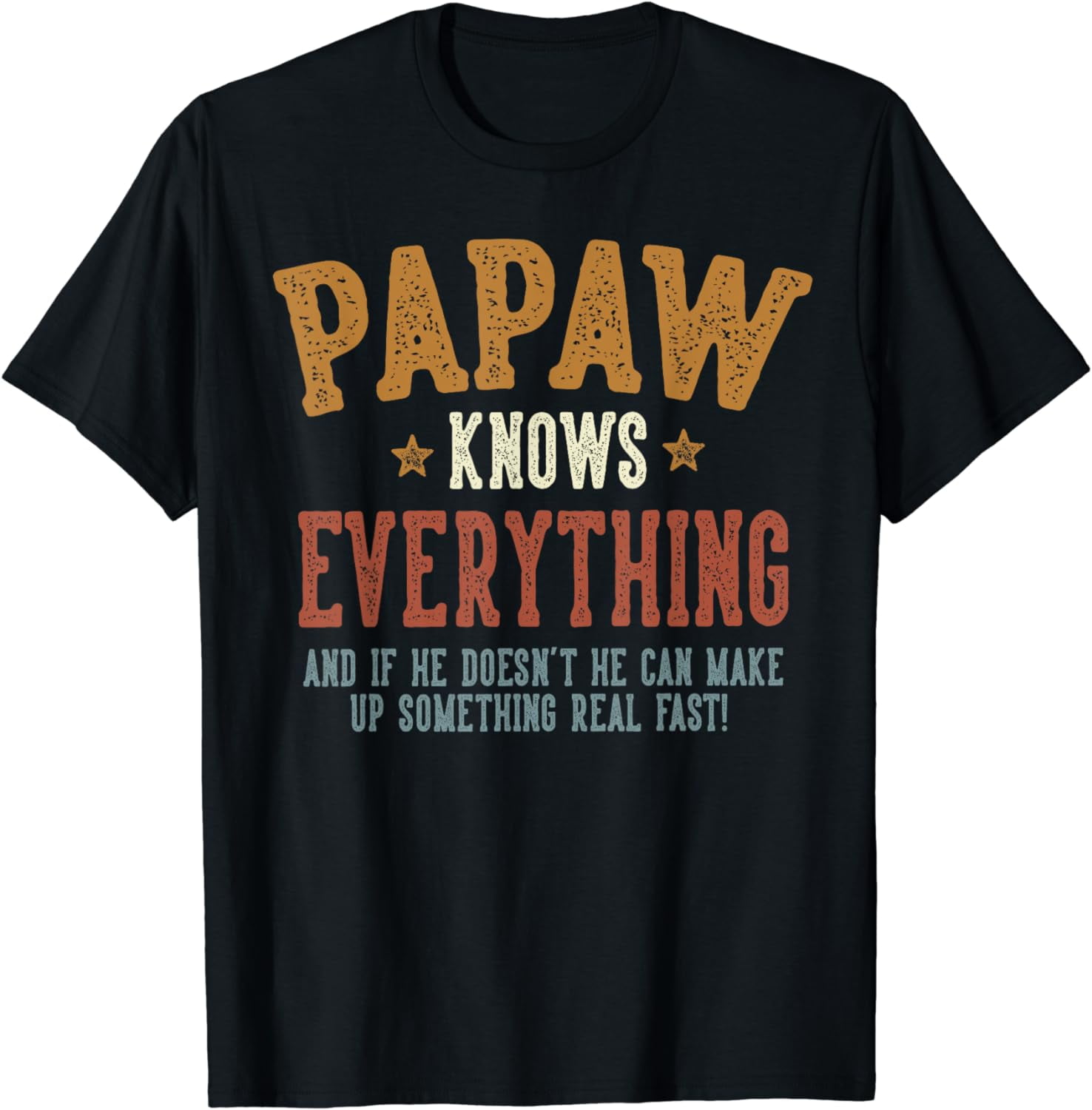 Papaw Knows Everything - Humorous Father's Day Papaw T-Shirt - Walmart.com