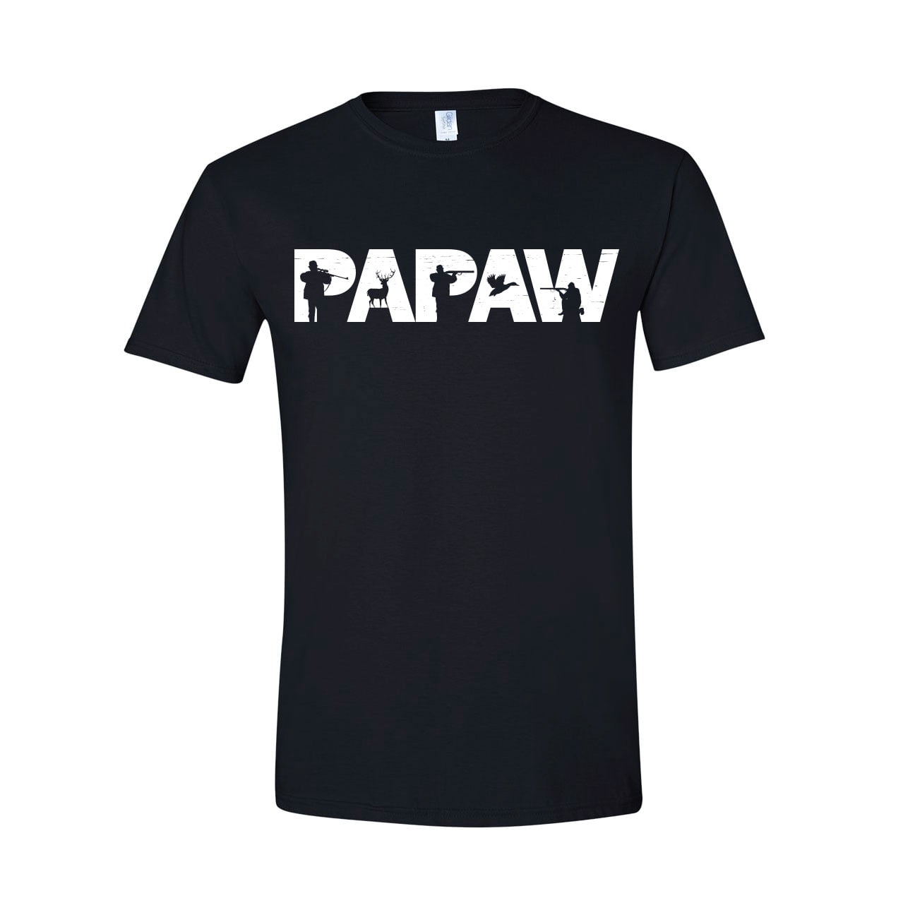 Papaw Silhouette, Deer Hunting Shirt, Outdoor Tshirt, Black Large ...