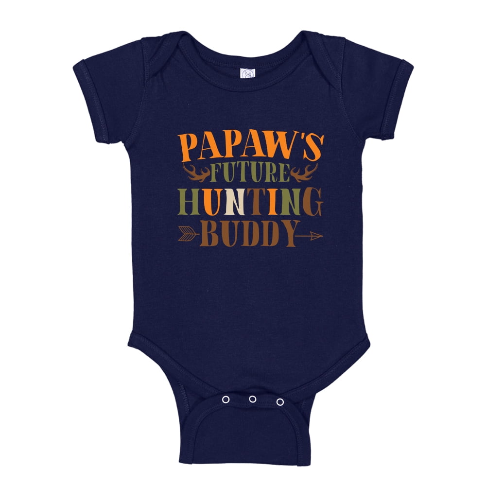 Papaw's Future Hunting Buddy Baby Bodysuit One Piece 6 mo Navy Blue ...