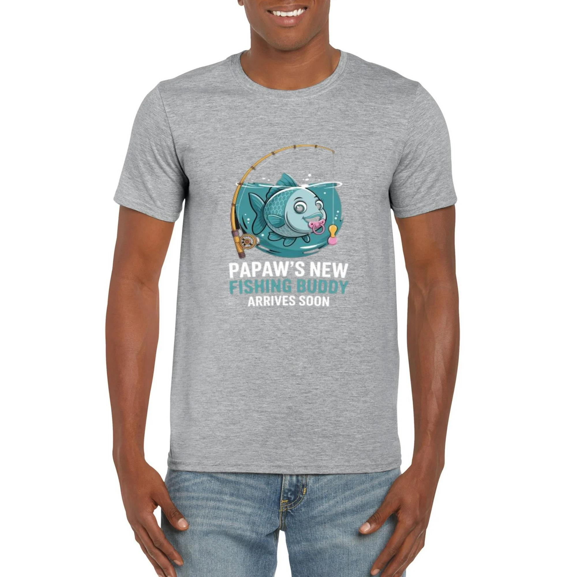 Papaw’s New Fishing Buddy Arrives Soon New Dad Fathers Day Angler T ...