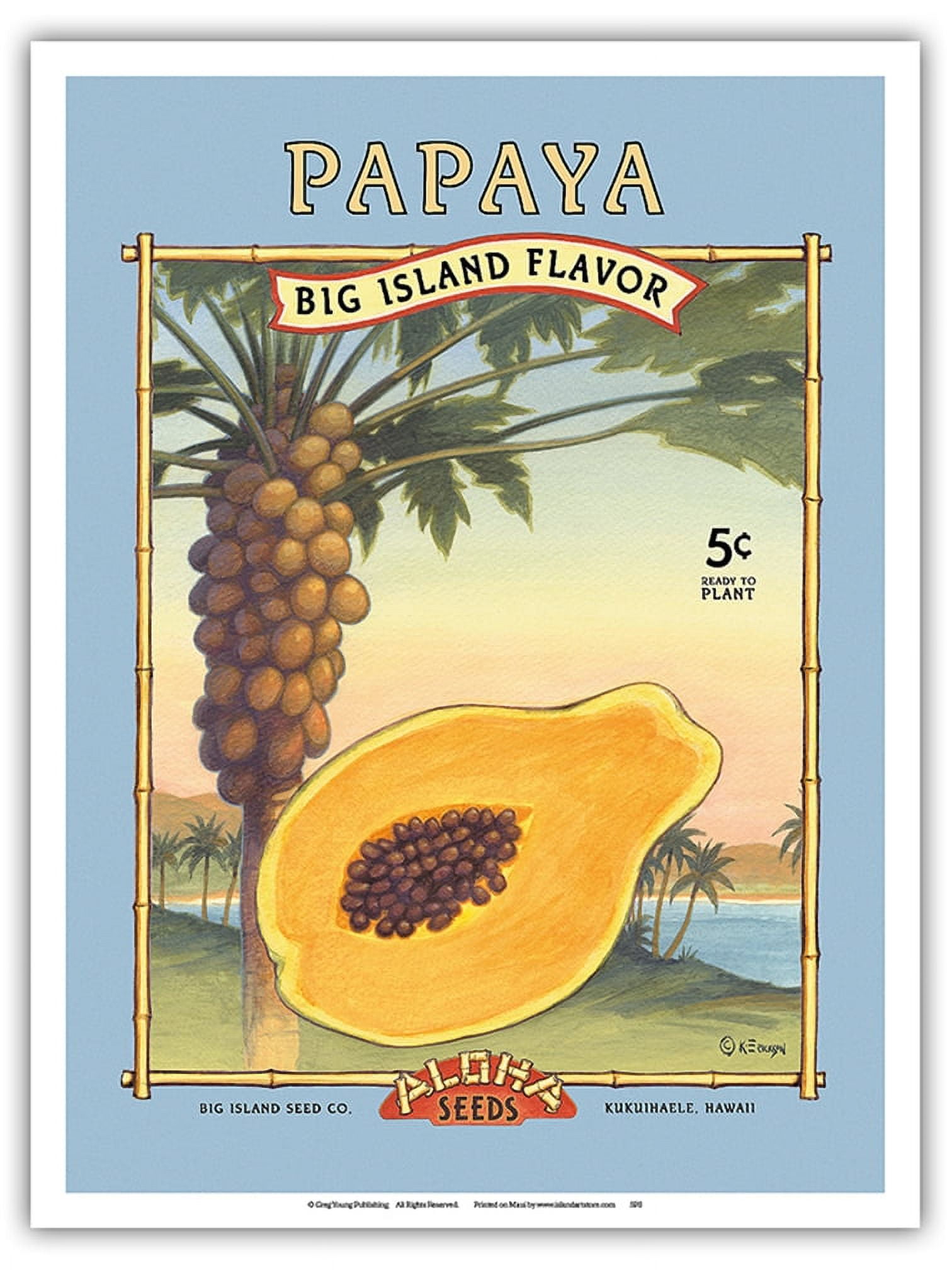 Papaya - Aloha Seeds - Big Island Seed Company - Big Island Flavor ...