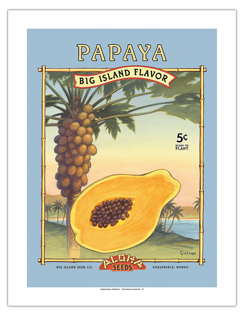 Papaya - Aloha Seeds - Big Island Seed Company - Big Island Flavor ...