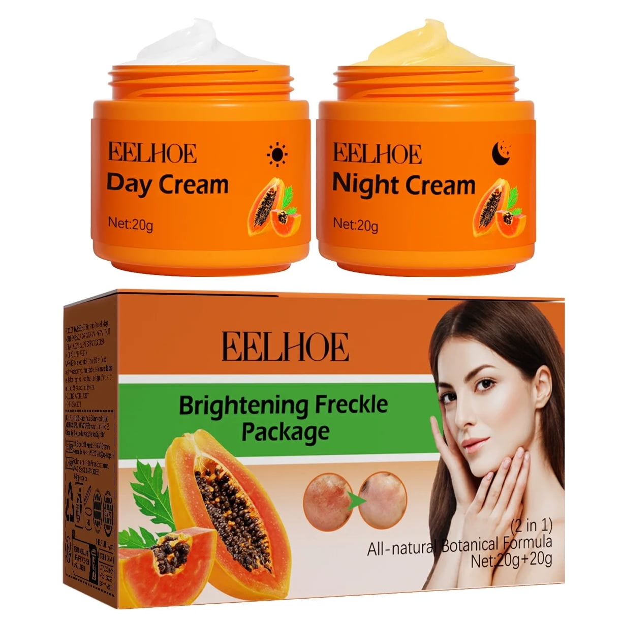 Papaya Brightening Freckle Cream – Fade Freckles, Dark Spots, and ...