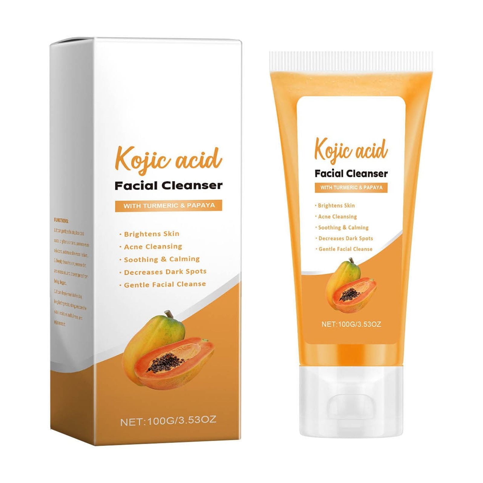 Papaya Cleanser Kojic Cleaning for Face Remover Skin Fresh Wolf Shower Wipes Travel Size Face ...