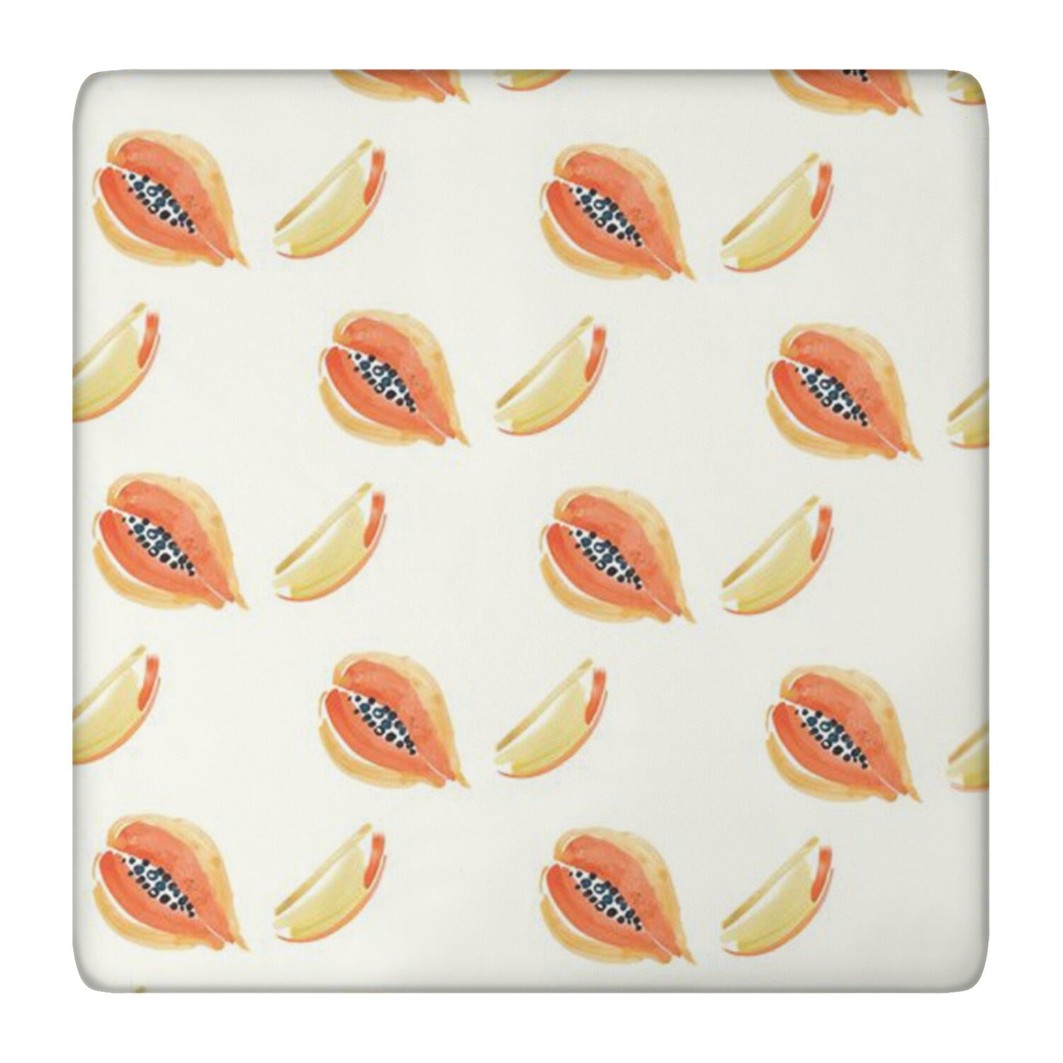 Papaya Lover Tablecloth - Classic Exotic Fruit Print Elastic Edge Cover ...