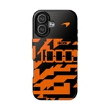 Papaya Orange Geometric Formula Racing Phone Case - 1000th GP ...