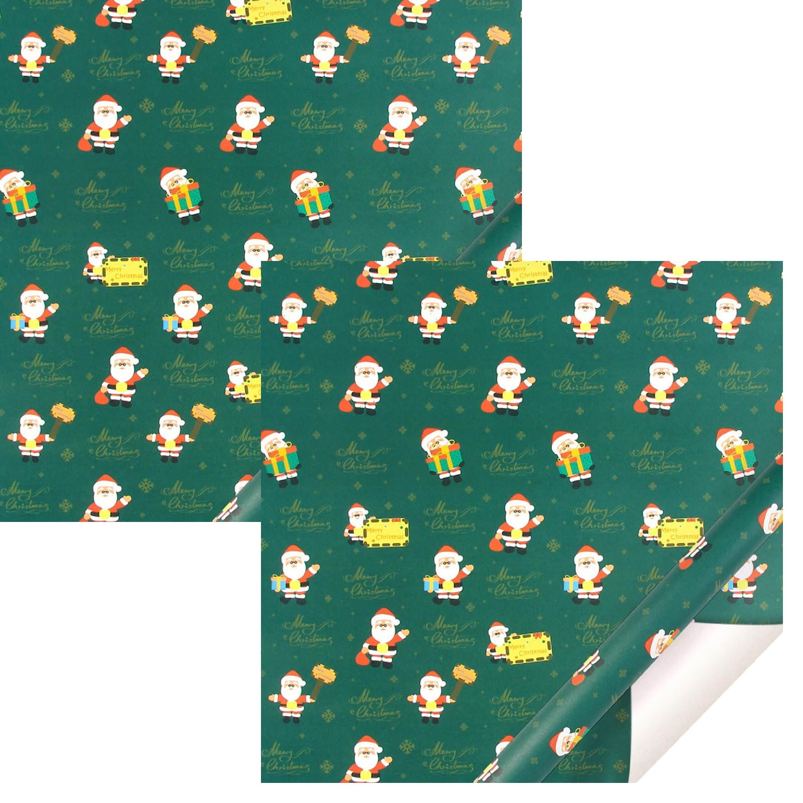 Papel De Regalo,2022 Christmas Wrapping Paper Retro Gift Wrapping Paper ...