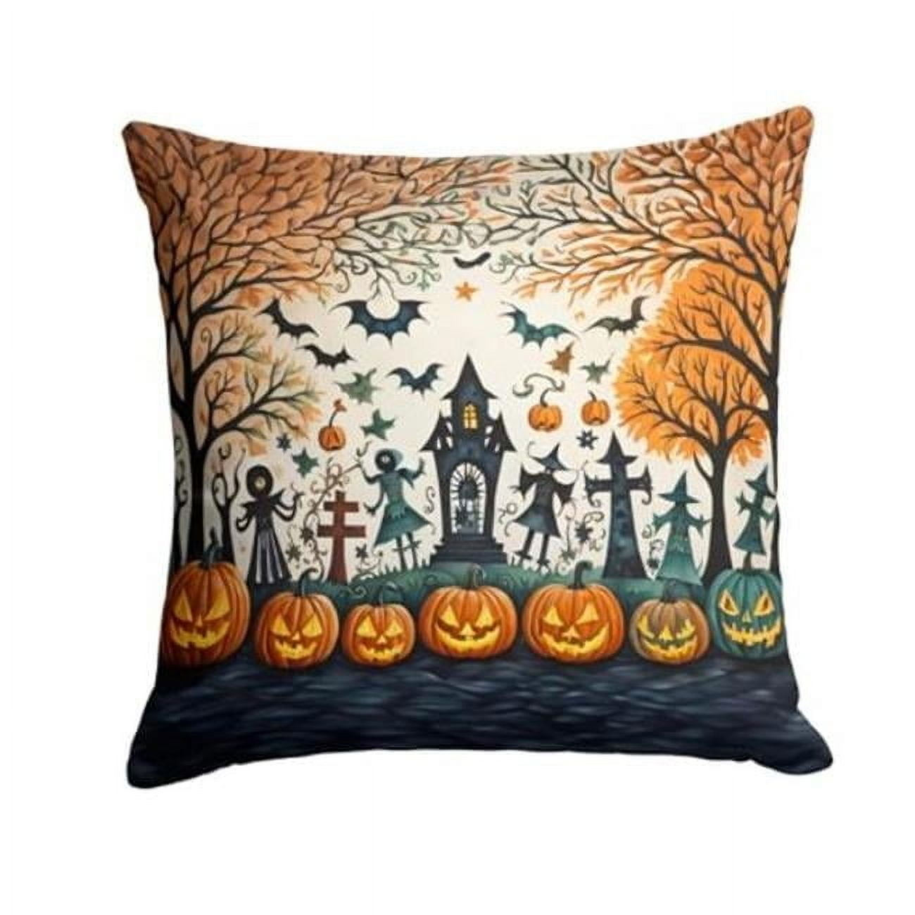 Papel Picado Skeletons Spooky Halloween Fabric Decorative Pillow 18 in ...
