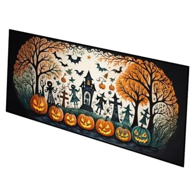 Papel Picado Skeletons Spooky Halloween Indoor / Outdoor Runner Mat ...