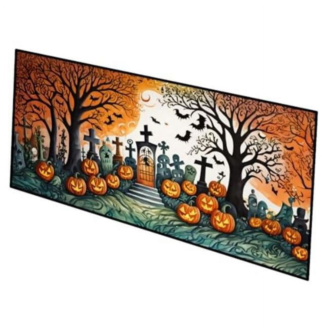 Papel Picado Skeletons Spooky Halloween Indoor / Outdoor Runner Mat ...