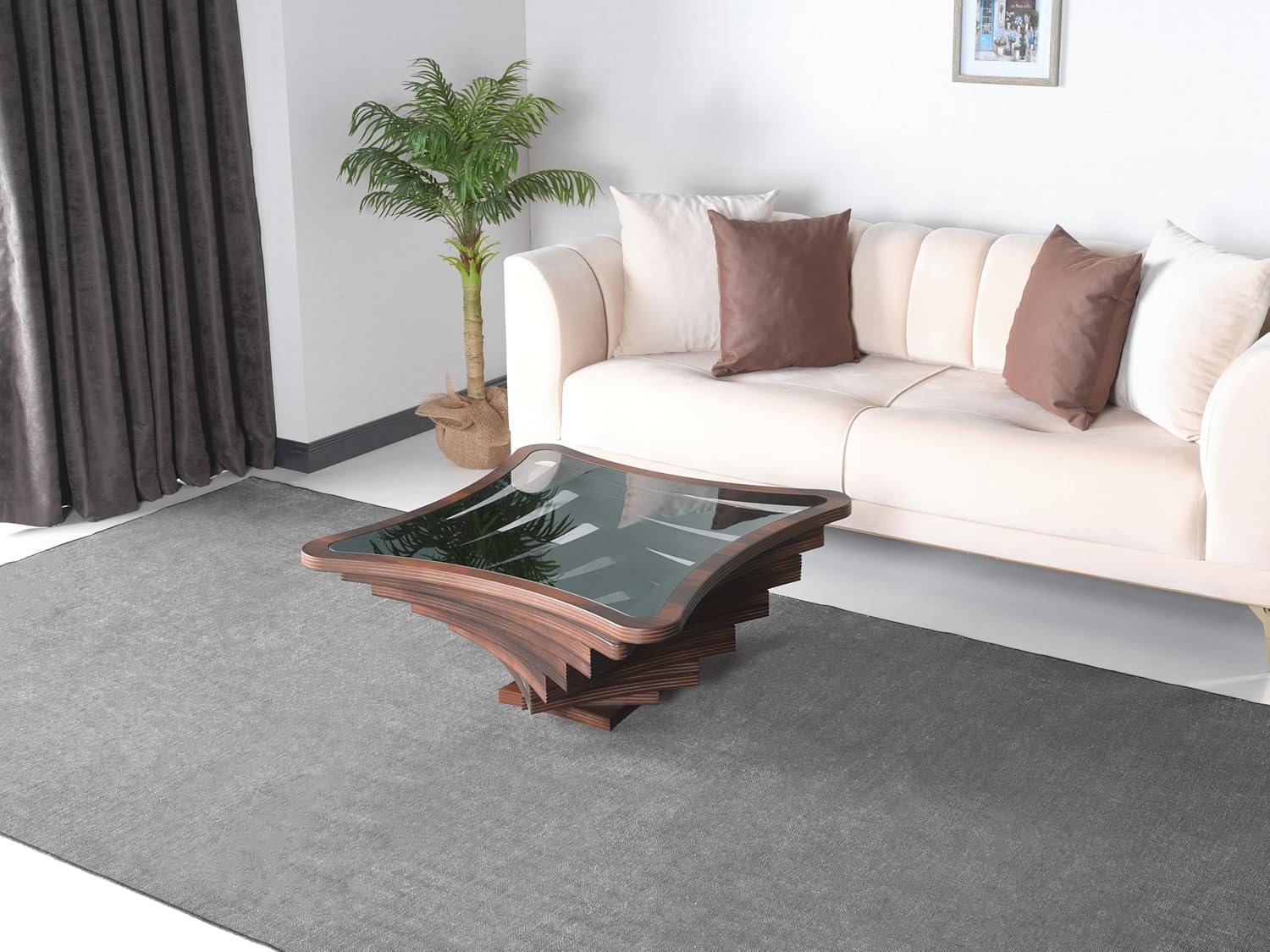 by Papella Design, Natural Walnut Veener Coffee Tables for Living Room ...