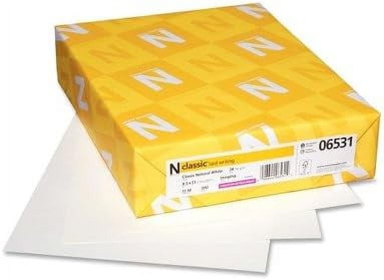 Paper 06531 CLASSIC Laid Writing Paper, 24lb, 8 1/2 x 11, Natural White ...