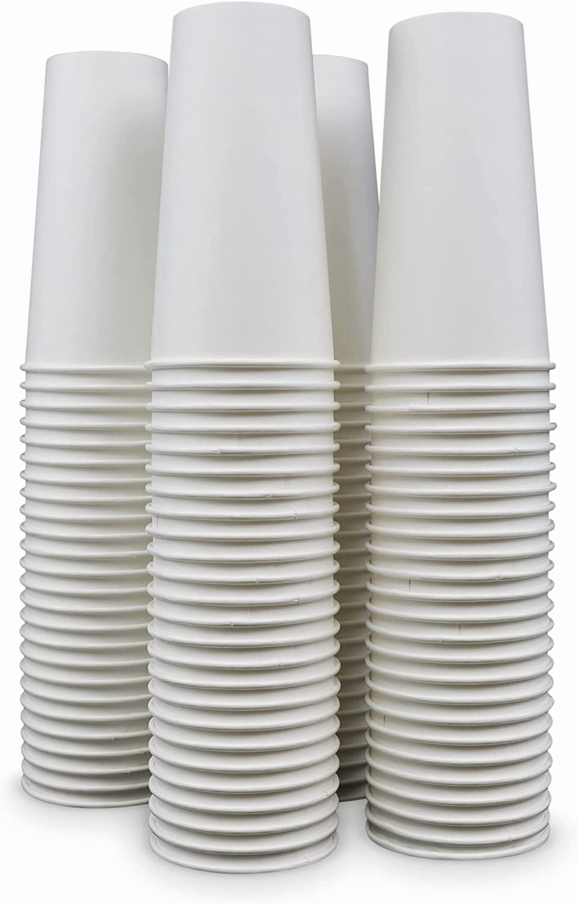Paper 22oz White Cold Drink Cups, 1000 Count, Home Use, Recyclable ...