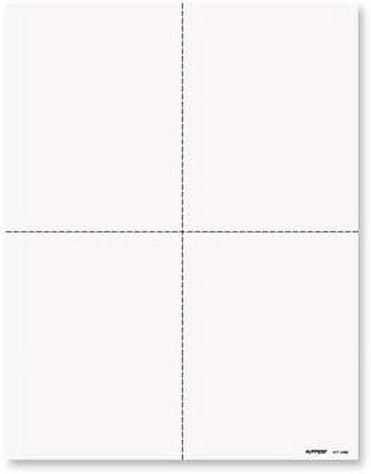 Paper 4-Up Version 1 No Instructions, 500 Recipients (TF5221B ...