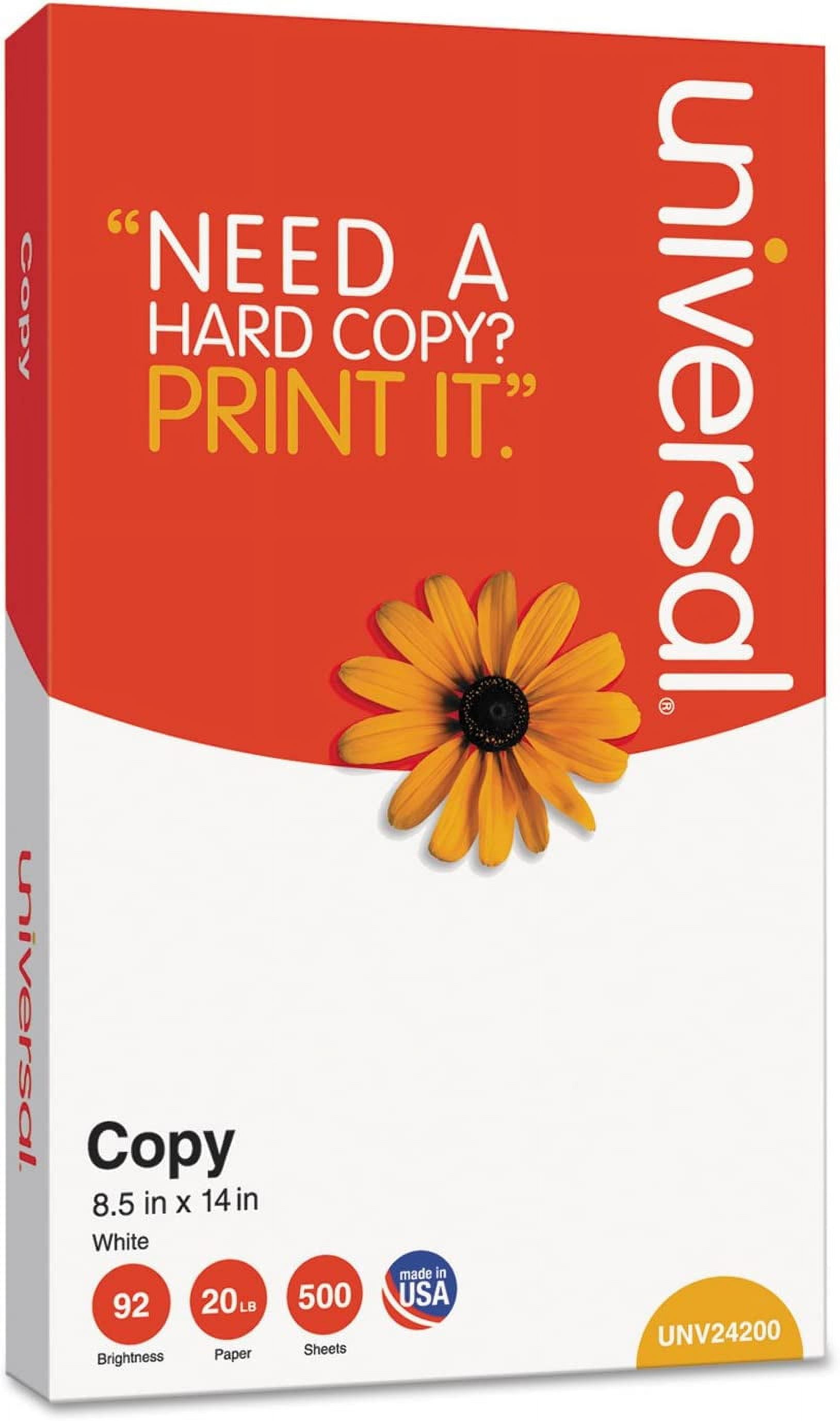 Paper, 92 Brightness, 20lb, Legal, 5,000 Sheets/Carton - 1 Carton ...