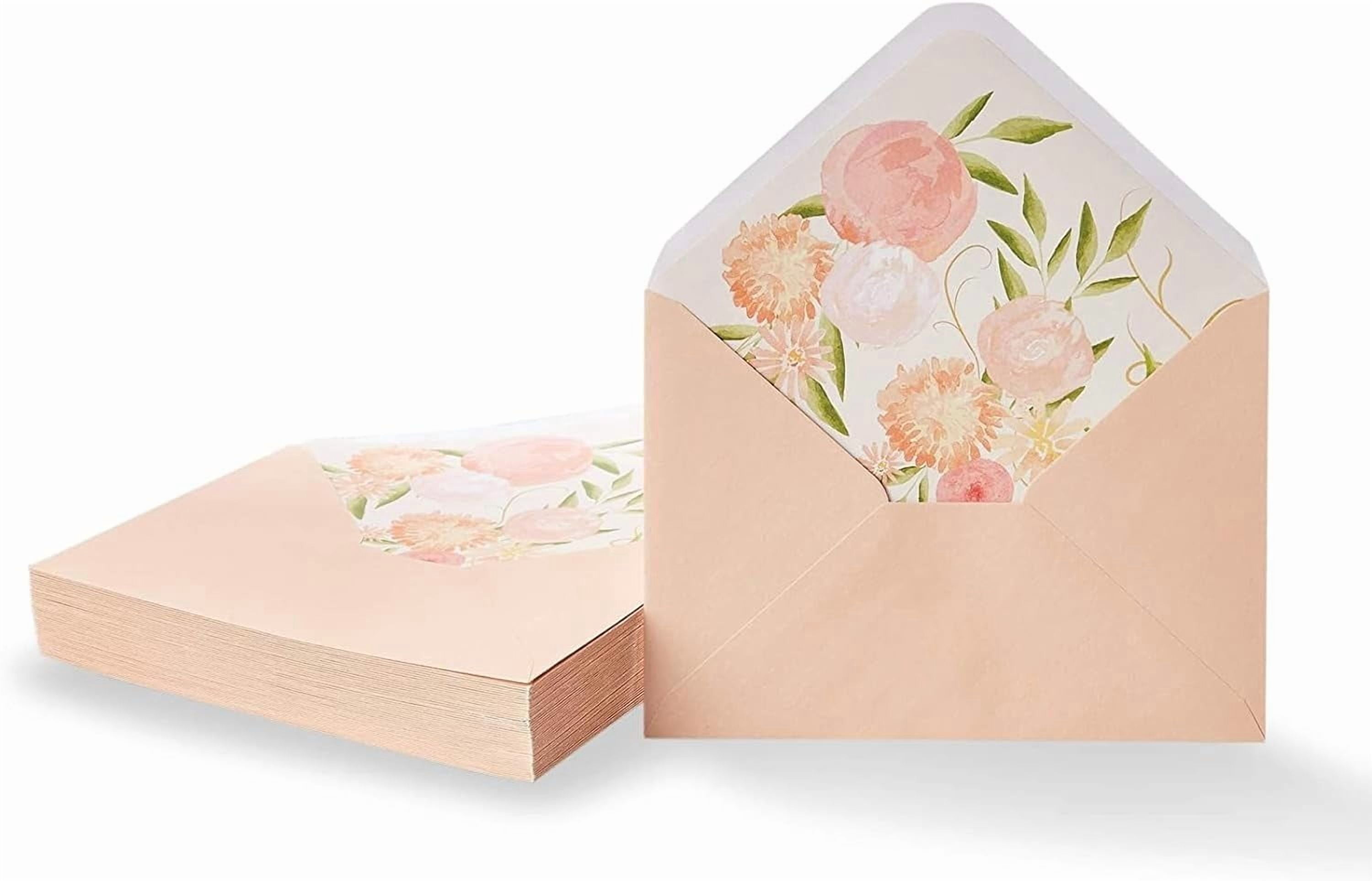 Paper for A7 Envelopes - 5.25 x 7.25 Inches, Blush Pink, 50 Pack ...