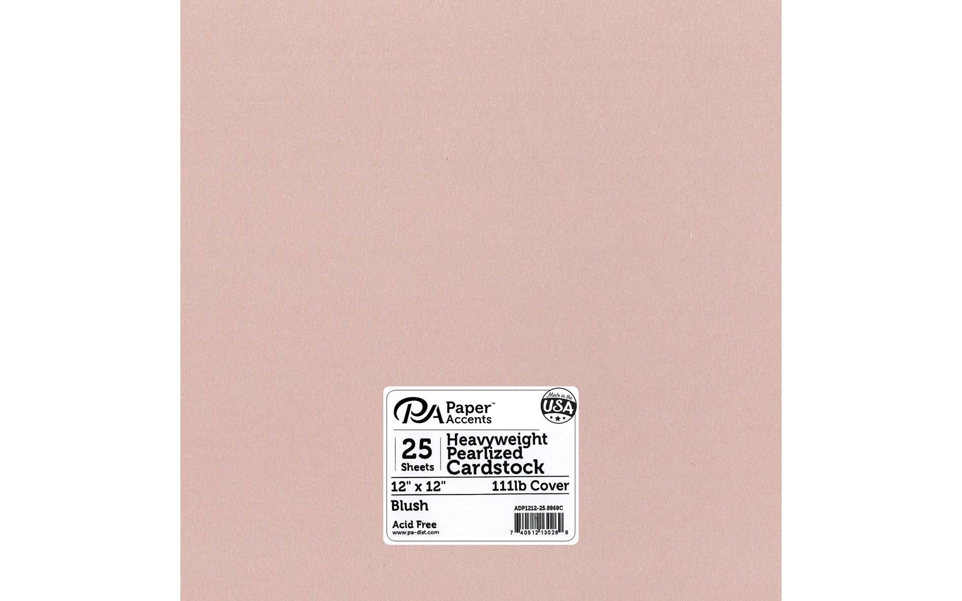 Paper Accents Cardstock 12"x 12" Pearlized 111lb 25pc Blush - Walmart ...