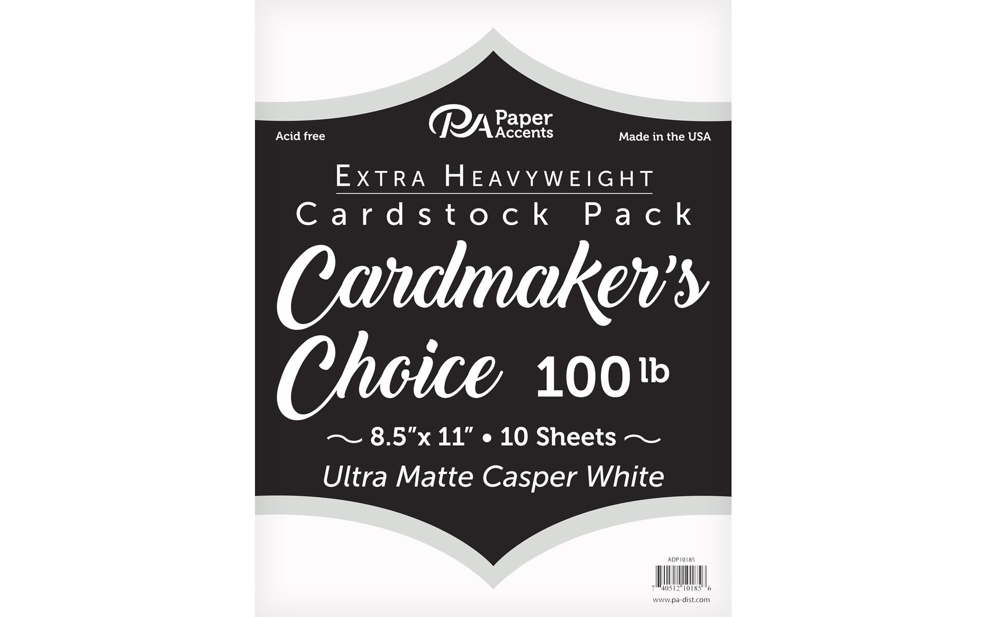 Paper Accents Cardstock 8.5"x 11" Cardmakers Choice 100lb Ultra Matte ...