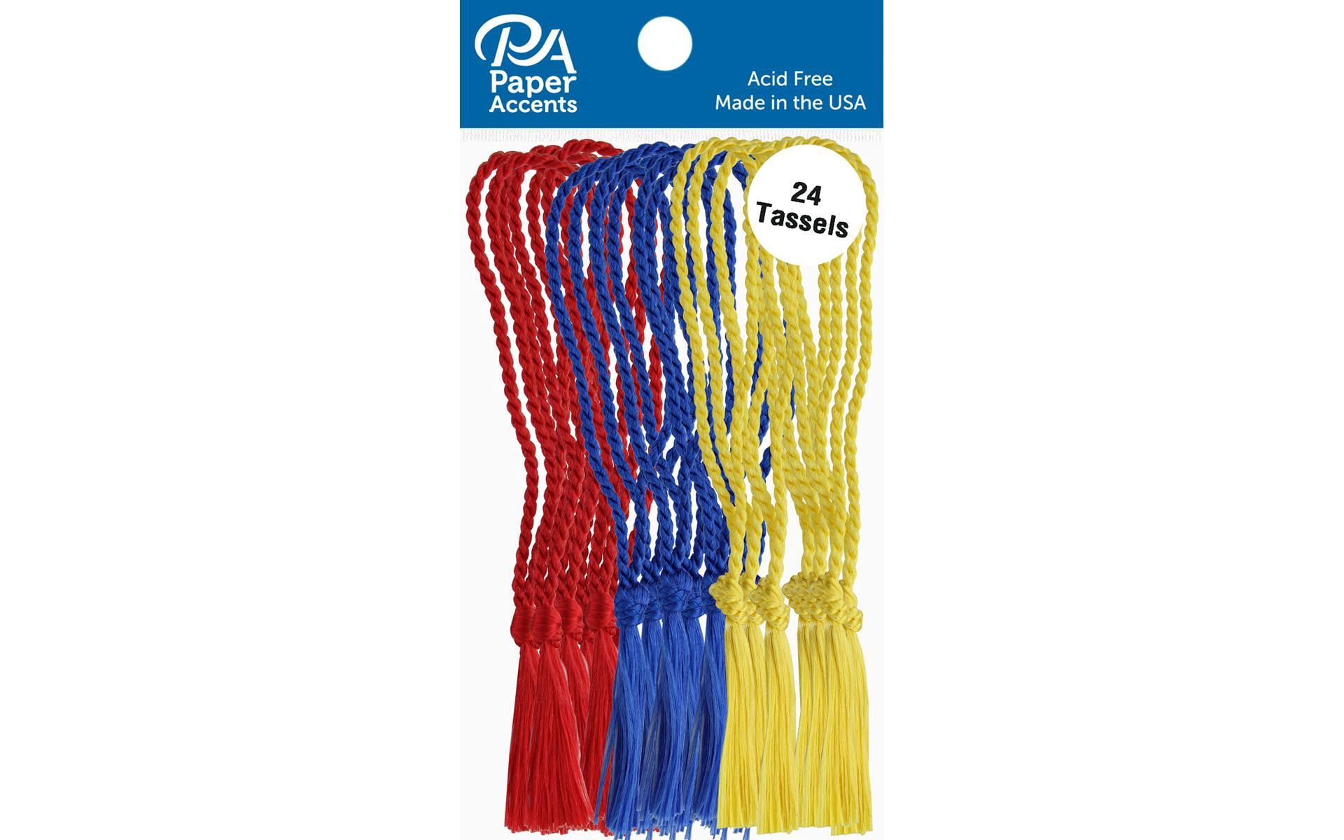 Paper Accents Tassels 24pc Red, Royal, Maize - Walmart.com