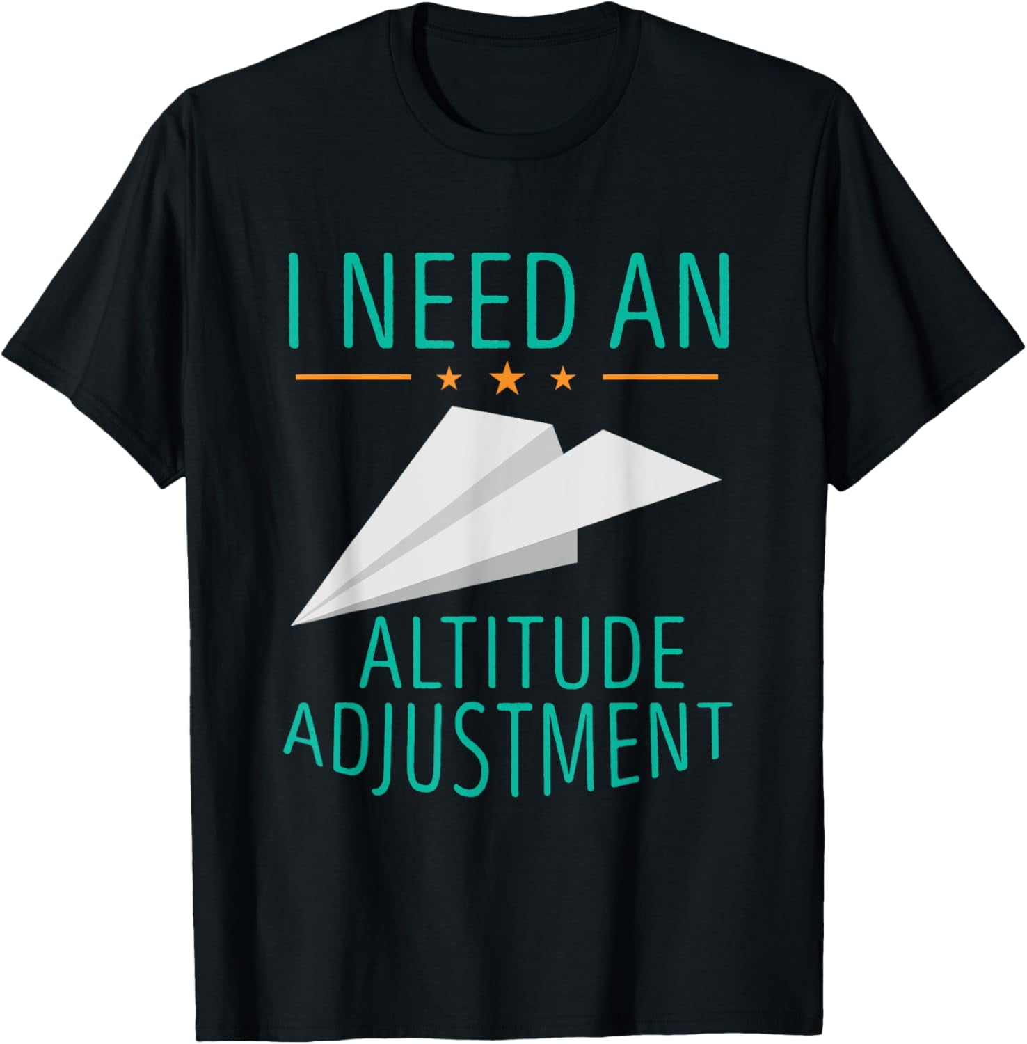 Paper Airplane Altitude Adjustment Aviation Paper Plane T-Shirt ...