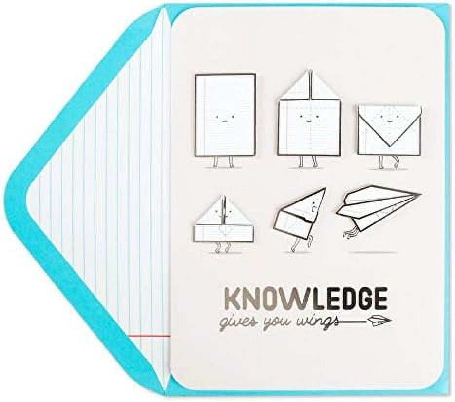 Paper Airplane Graduation Card - Walmart.com