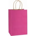 Paper Bags 100 count 5.25x3x8 Small Paper Bags with Handles , for ...